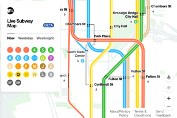 NYCのリアルタイム地下鉄路線図（MTA Live Subway map） – Nobuyuki Kokai